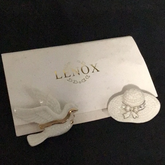 Lenox | Jewelry | Lenox China Figural Pins | Poshmark
